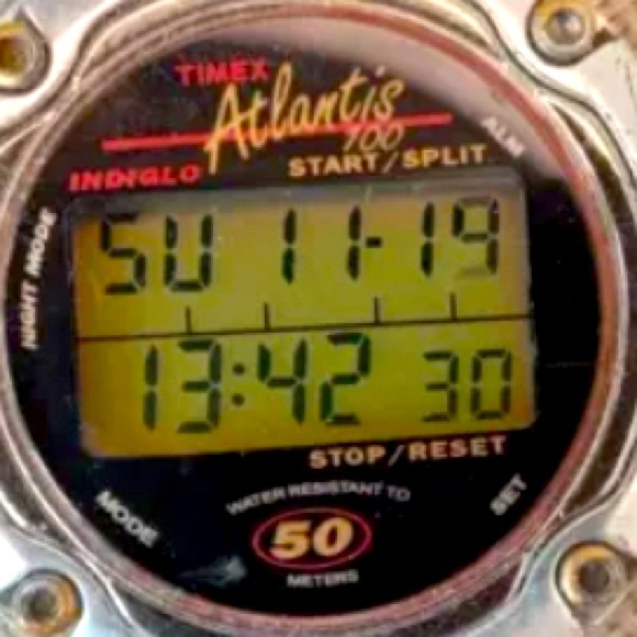 Timex | Accessories | Timex Atlantis Mens Digital Quartz Alarm Chrono ...